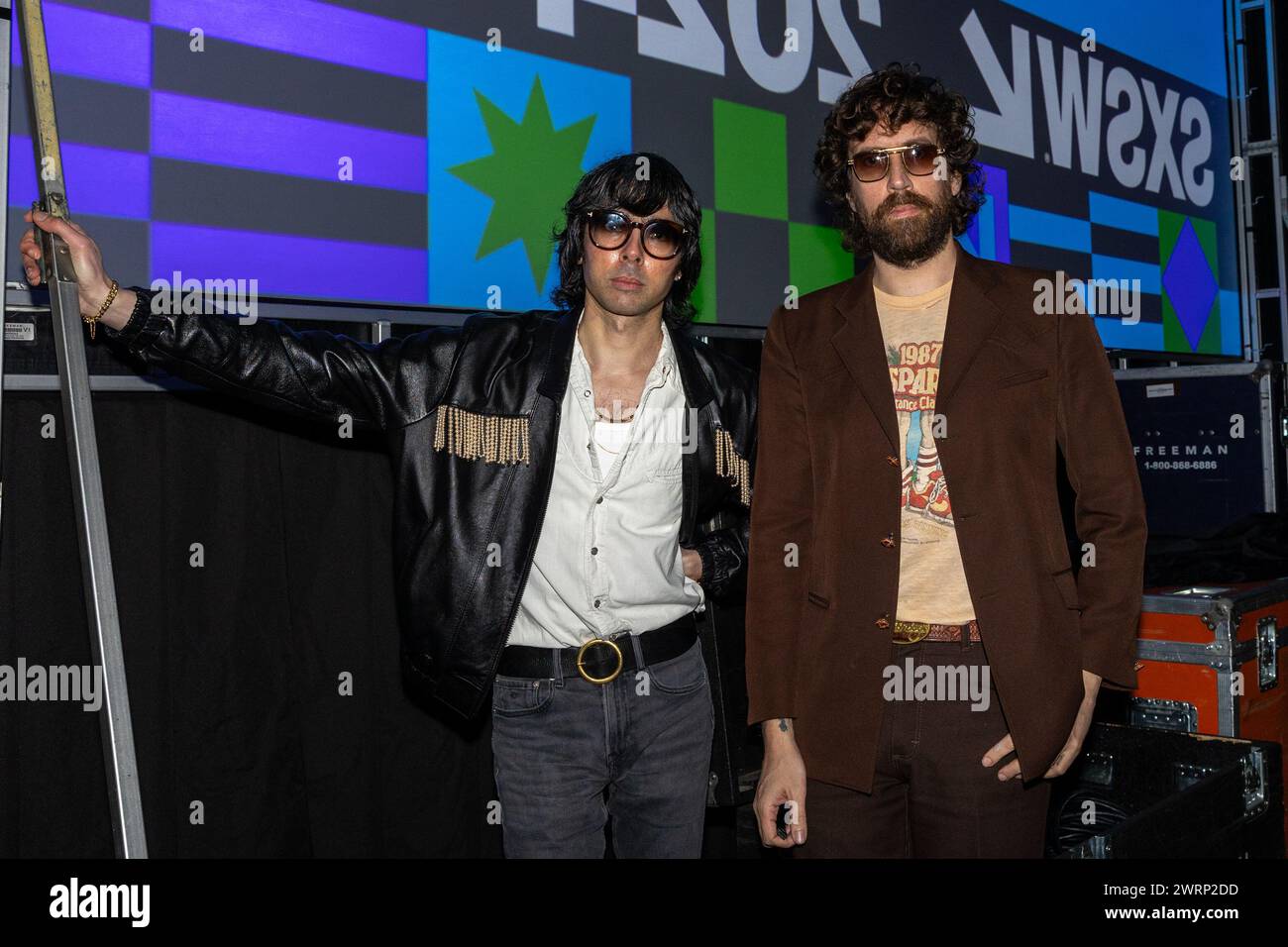 Xavier de Rosnay and Gaspard Augé, of Justice, attend the "Featured ...