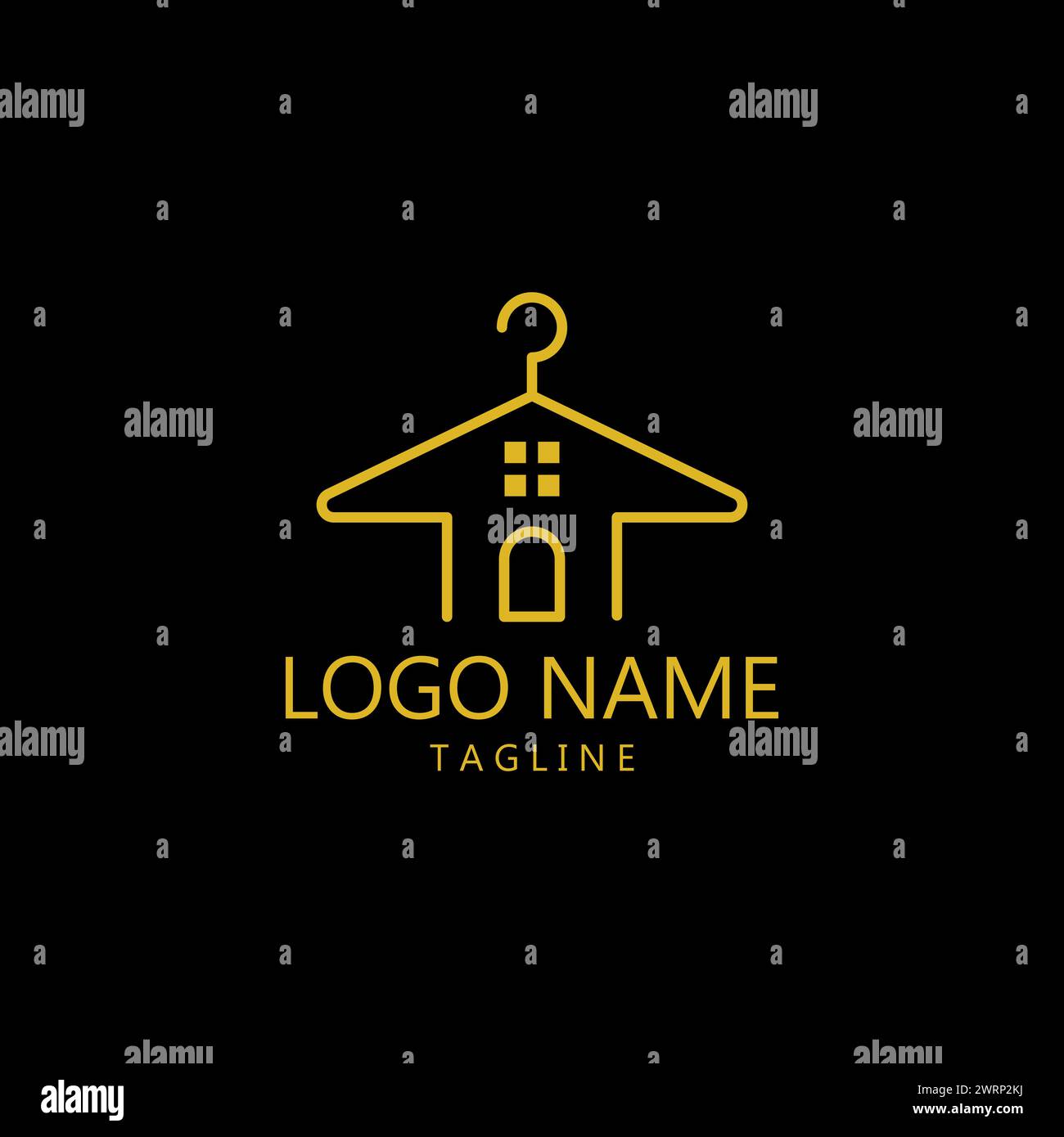 home hanger logo design vector Stock Vector Image & Art - Alamy