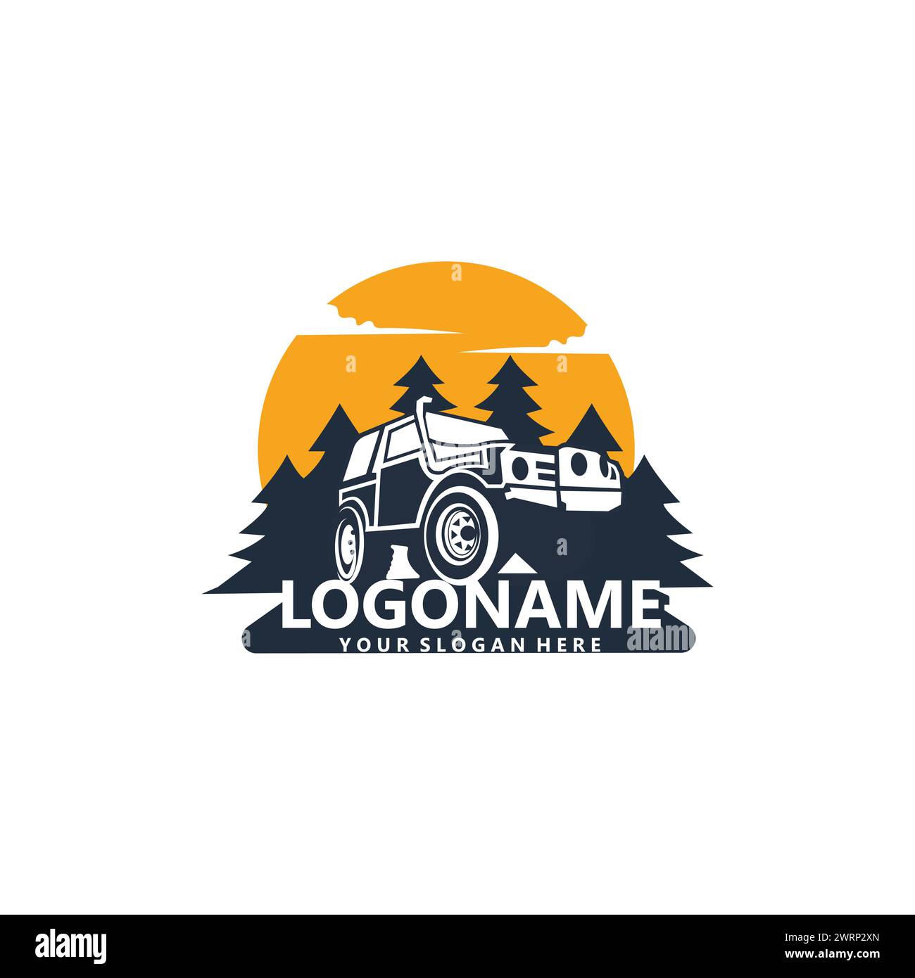 jeep adventure template logo design Stock Vector Image & Art - Alamy