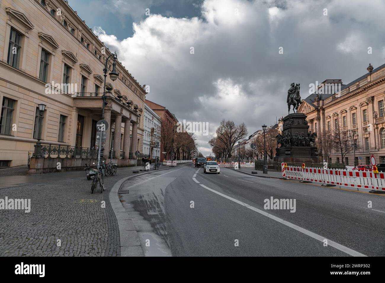 Berlin, Germany - Decmber 16, 2021: The majestic equestrian statue of ...