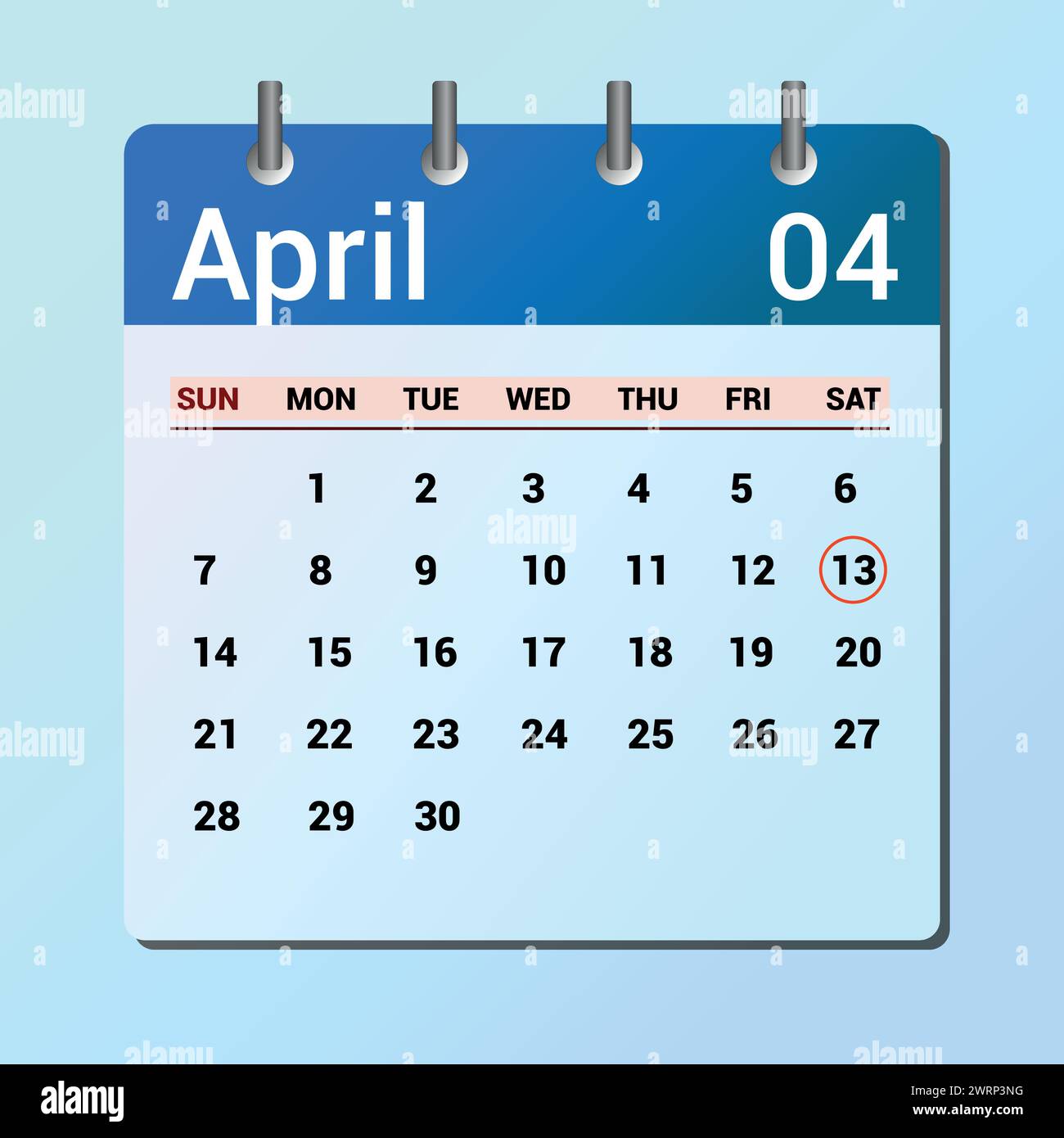 April 13 Stock Vector Images Alamy