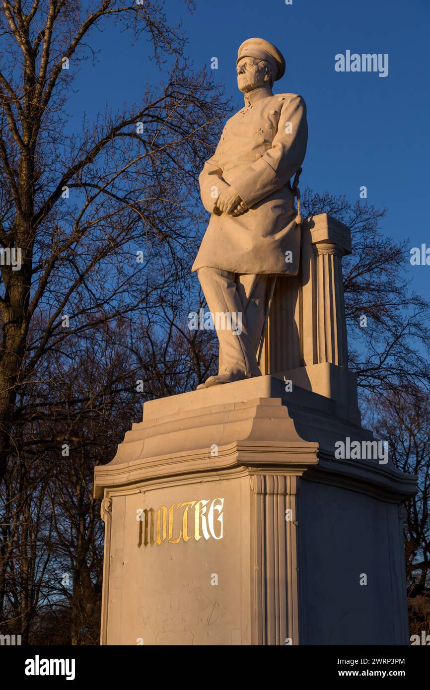 Berlin, Germany - 16 DEC 2021: Statue of Helmuth Karl Bernhard Graf von ...