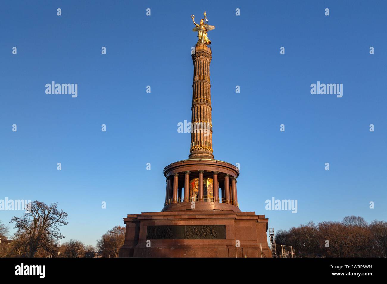 Berlin, Germany - 16 DEC 2021: The Victory Column is a monument in ...