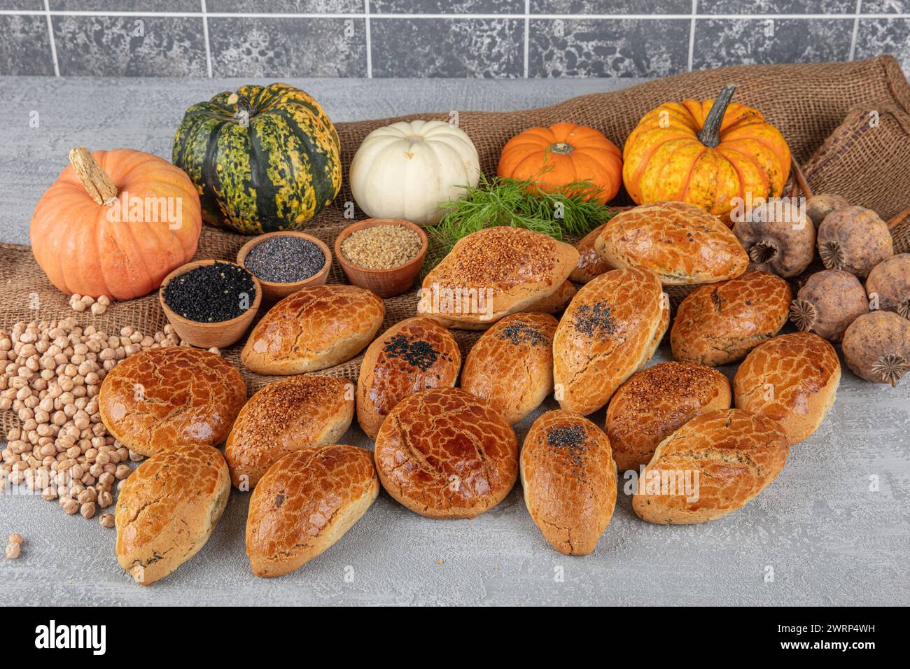 Turkish pastry product, tasty pogaca. Turkish Pastries; pogaca, borek ...