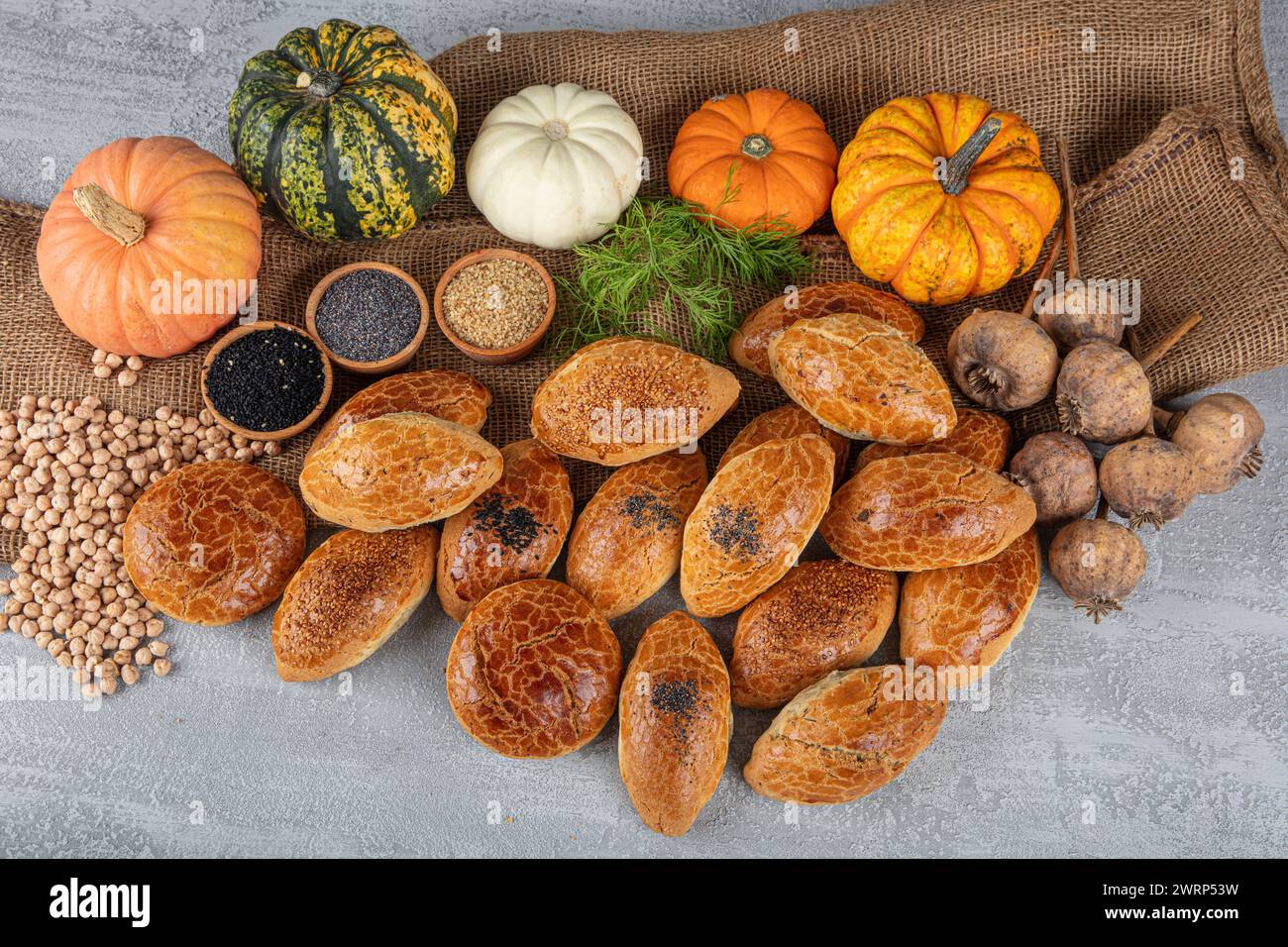 Turkish pastry product, tasty pogaca. Turkish Pastries; pogaca, borek ...