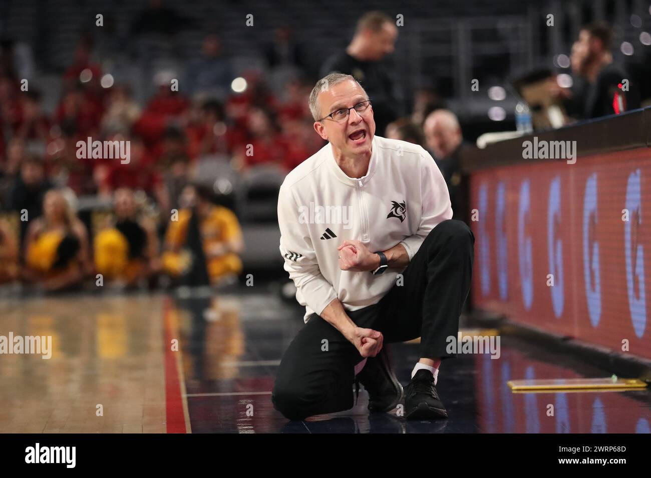 Fort Worth, Texas, USA. 13th Mar, 2024. Rice head basketball coach ...