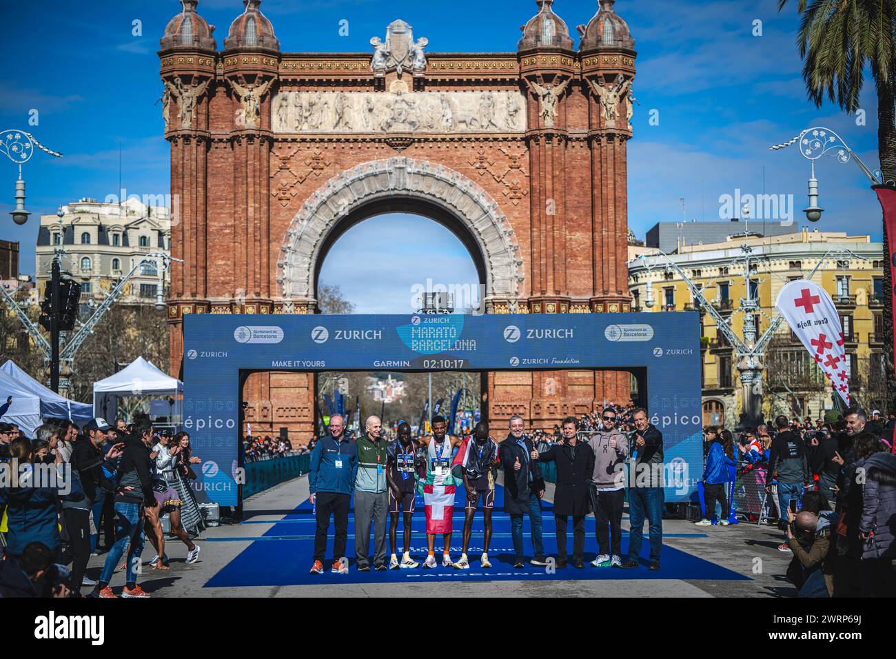 Abraham Tadesse winning the Barcelona Marathon in 2024 Stock Photo - Alamy