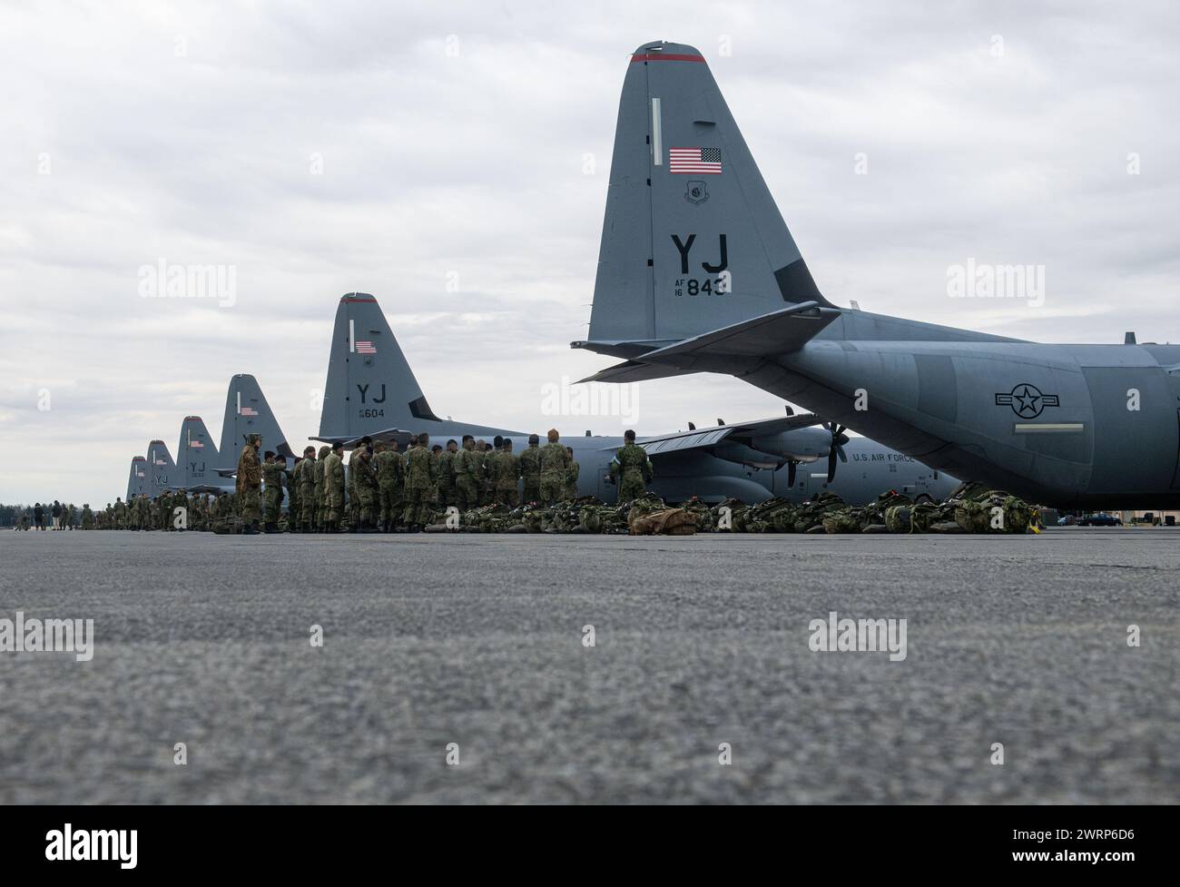 U.S. Air Force (USAF) C-130J Super Hercules assigned to the 36th ...