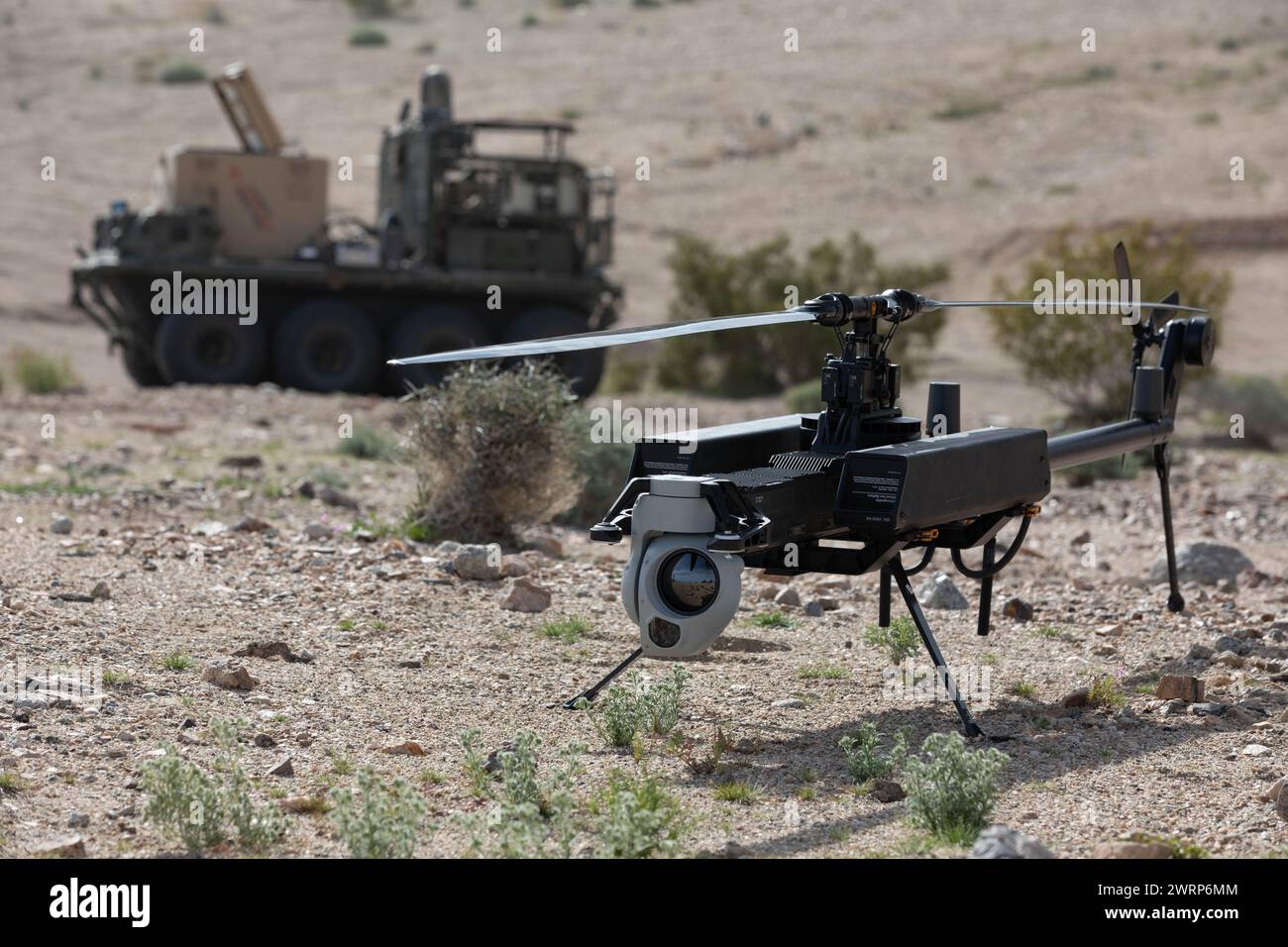 The Ghost-X Unmanned Aircraft System awaits takeoff, during ongoing ...