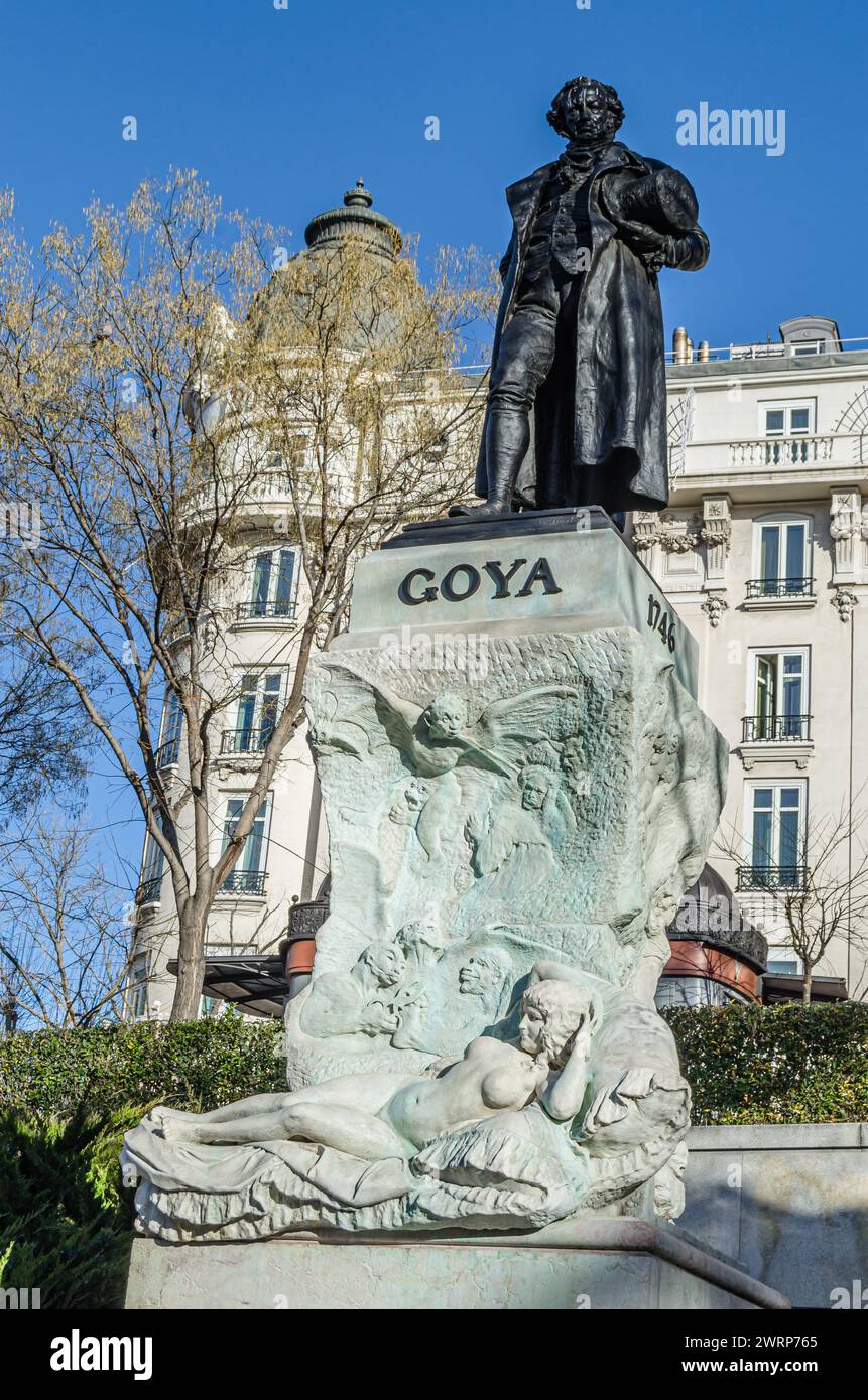 Monumento a francisco de goya hi-res stock photography and images - Alamy