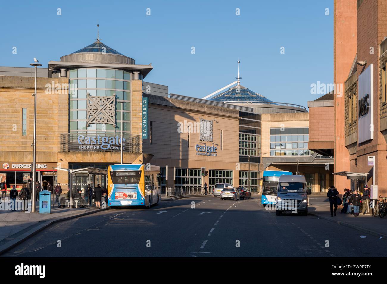 7 March 2024. Inverness,Scotland. This is the exterior of the Eastgate ...