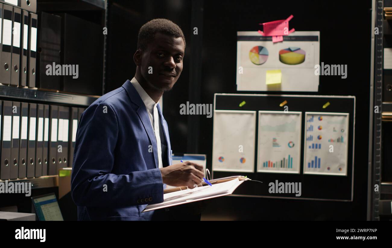 Reviewing identification papers hi-res stock photography and images - Alamy