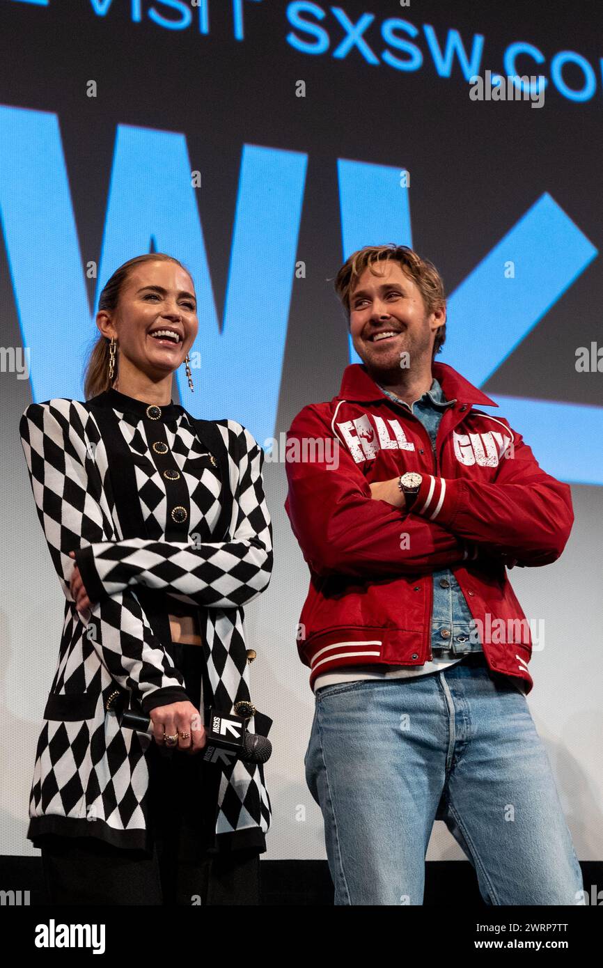 Austin, USA. 12th Mar, 2024. Emily Blunt and Ryan Gosling attend the ...