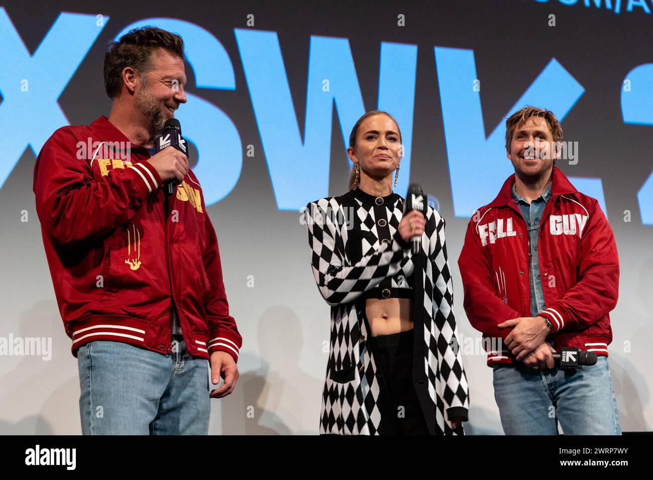 Austin, USA. 12th Mar, 2024. (L to R) David Leitch, Emily Blunt and ...