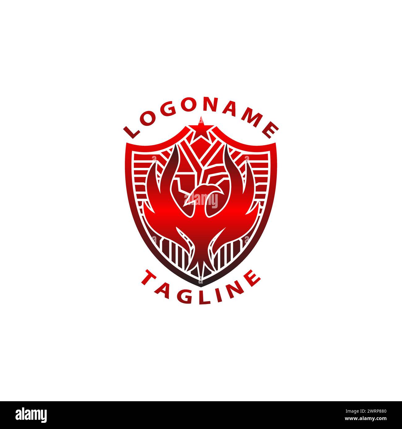 starry eagle cyber security logo design Stock Vector Image & Art - Alamy