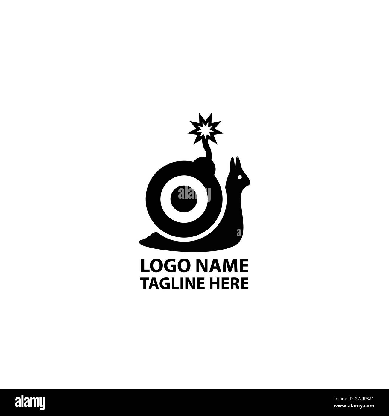 snail dynamite logo design vector Stock Vector Image & Art - Alamy