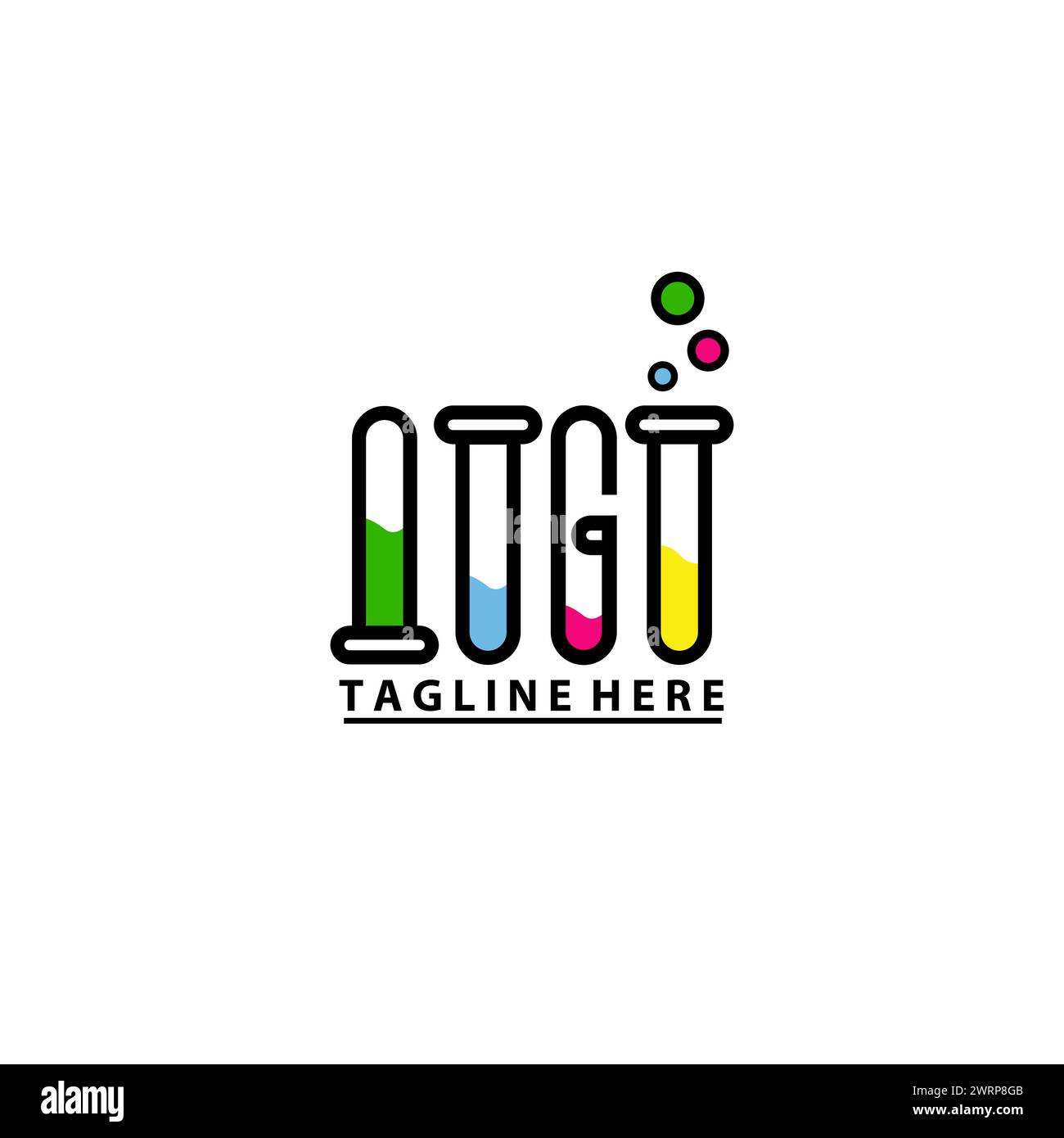 text logo tube template logo design Stock Vector Image & Art - Alamy