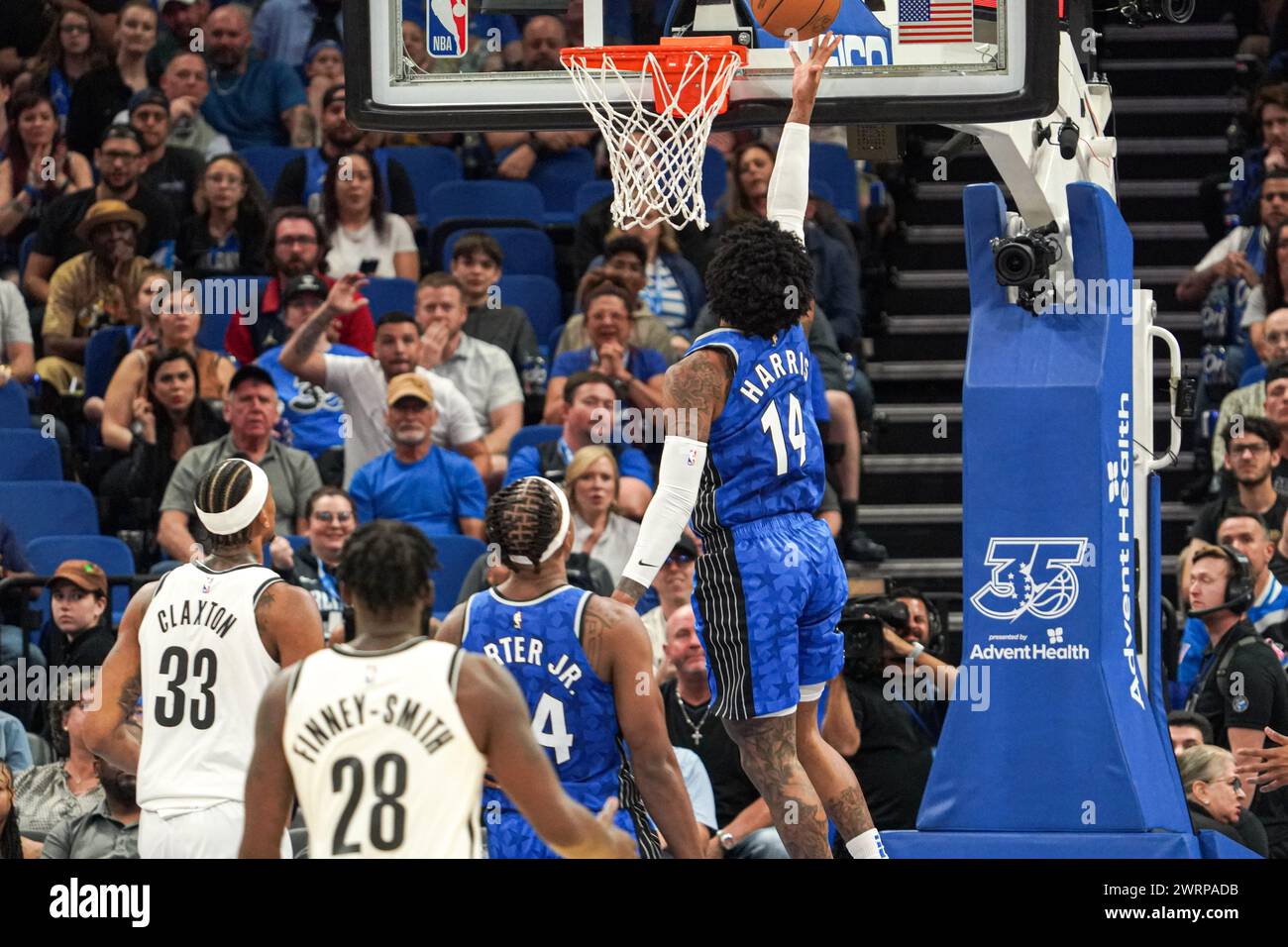 Orlando, Florida, USA, March 13, 2024, Orlando Magic guard Garry Harris ...
