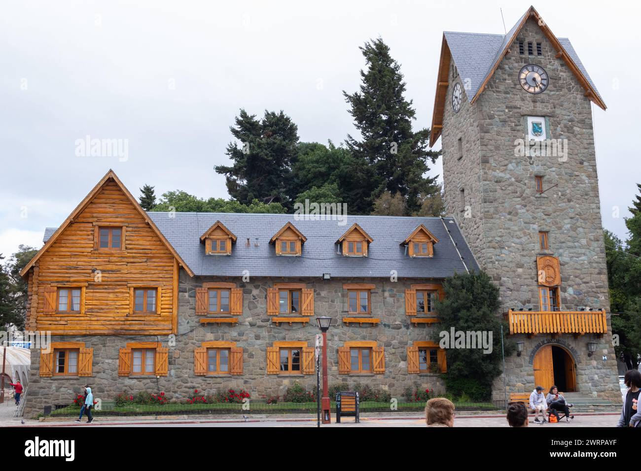 Old vintage castle like building in Centro Civico Stock Photo - Alamy
