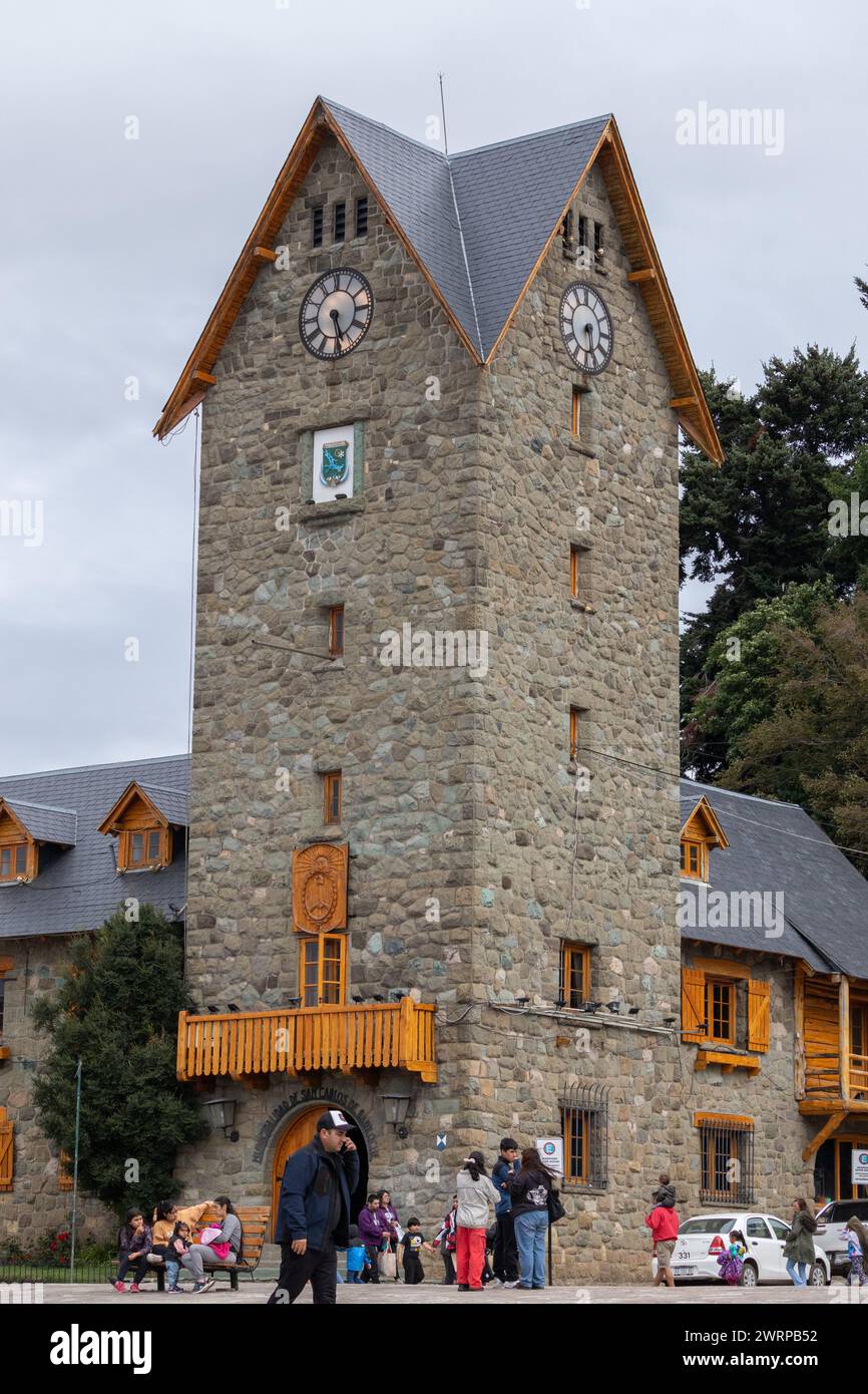 Old vintage castle like building in Centro Civico Stock Photo - Alamy