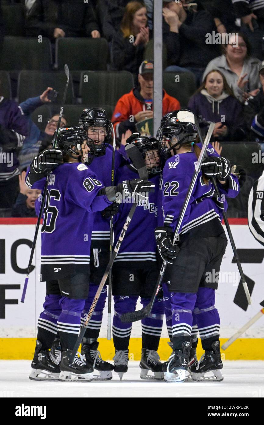 ST. PAUL, MN - MARCH 13: Minnesota forward Kendall Coyne (26 ...