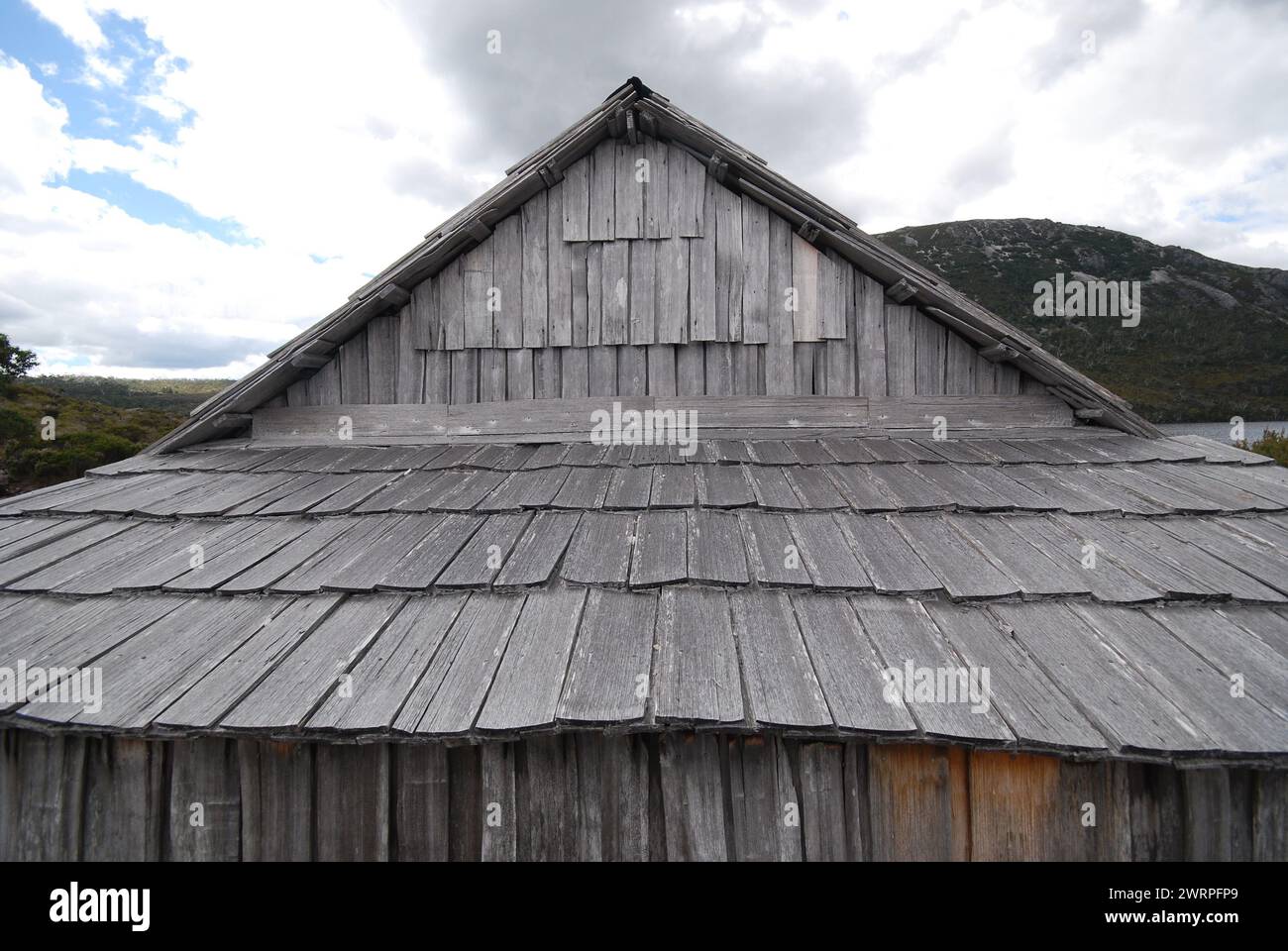 The boat shed at Cradle Mountain, Tasmania Stock Photo - Alamy