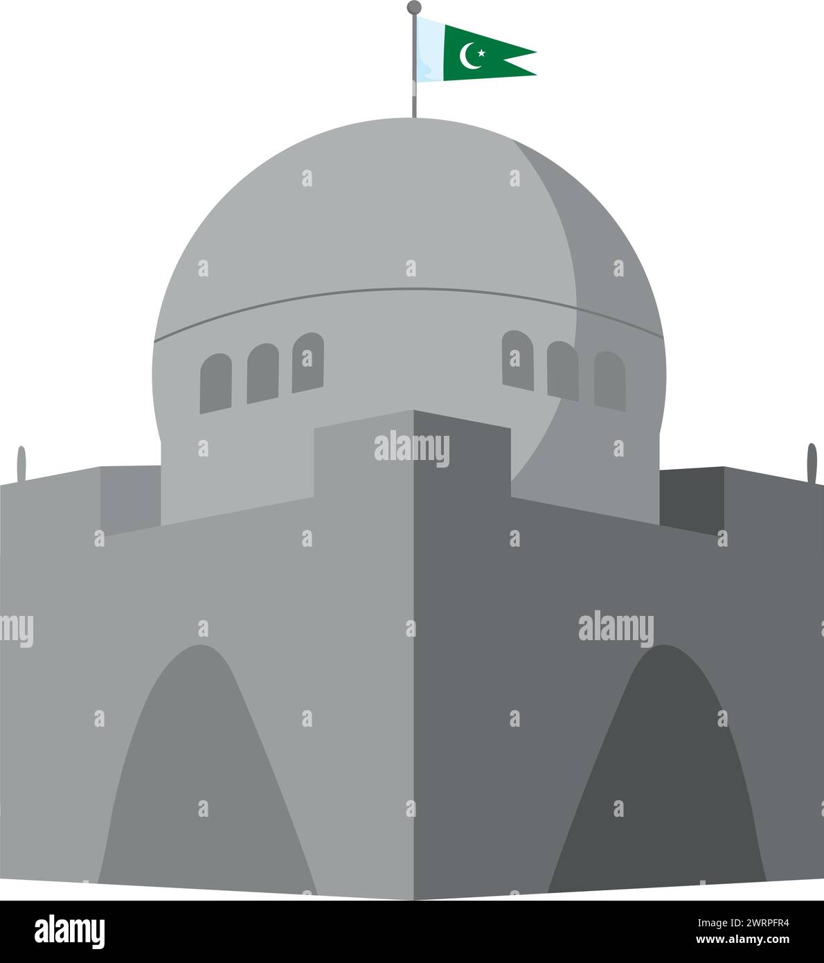 pakistan mazar quaid landmark Stock Vector Image & Art - Alamy