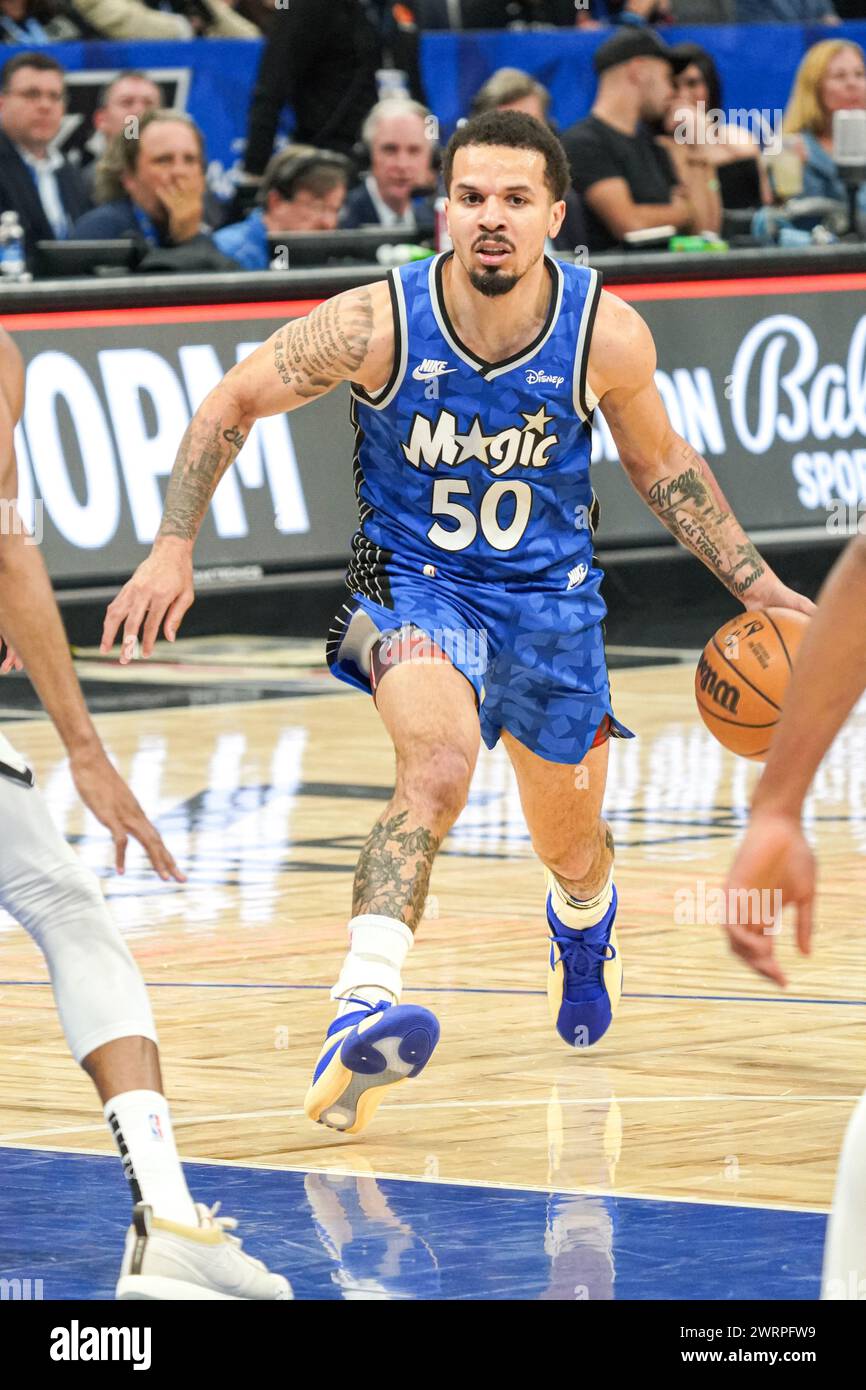 Orlando, Florida, USA, March 13, 2024, Orlando Magic player Cole ...