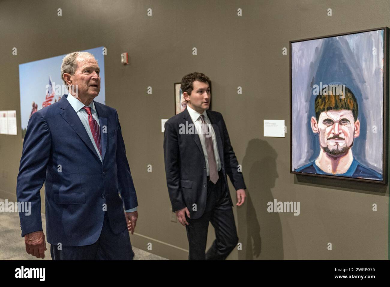 Former President George W. Bush and Jim Byron, Elected President and ...