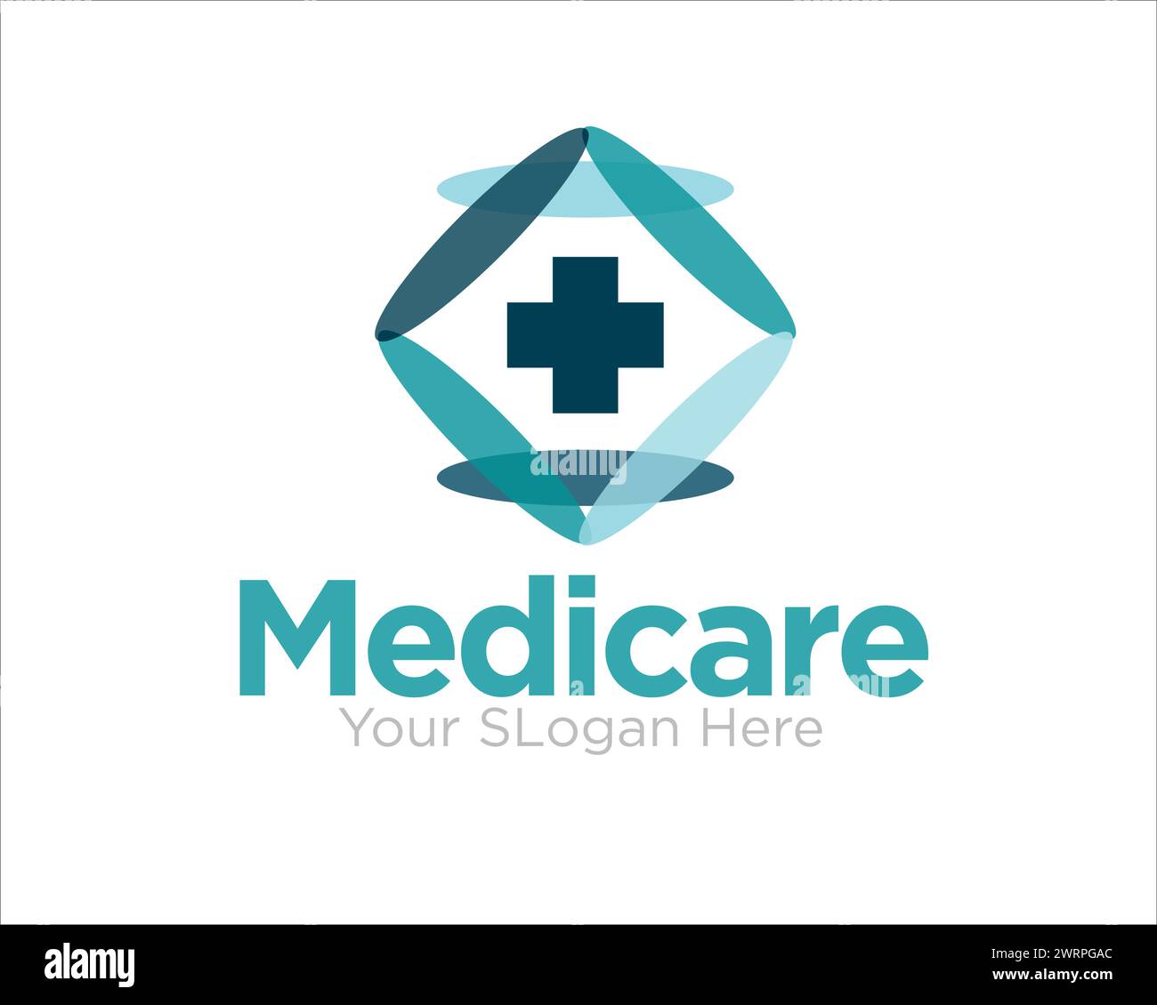 medicare logo designs simple modern for health service Stock Vector ...