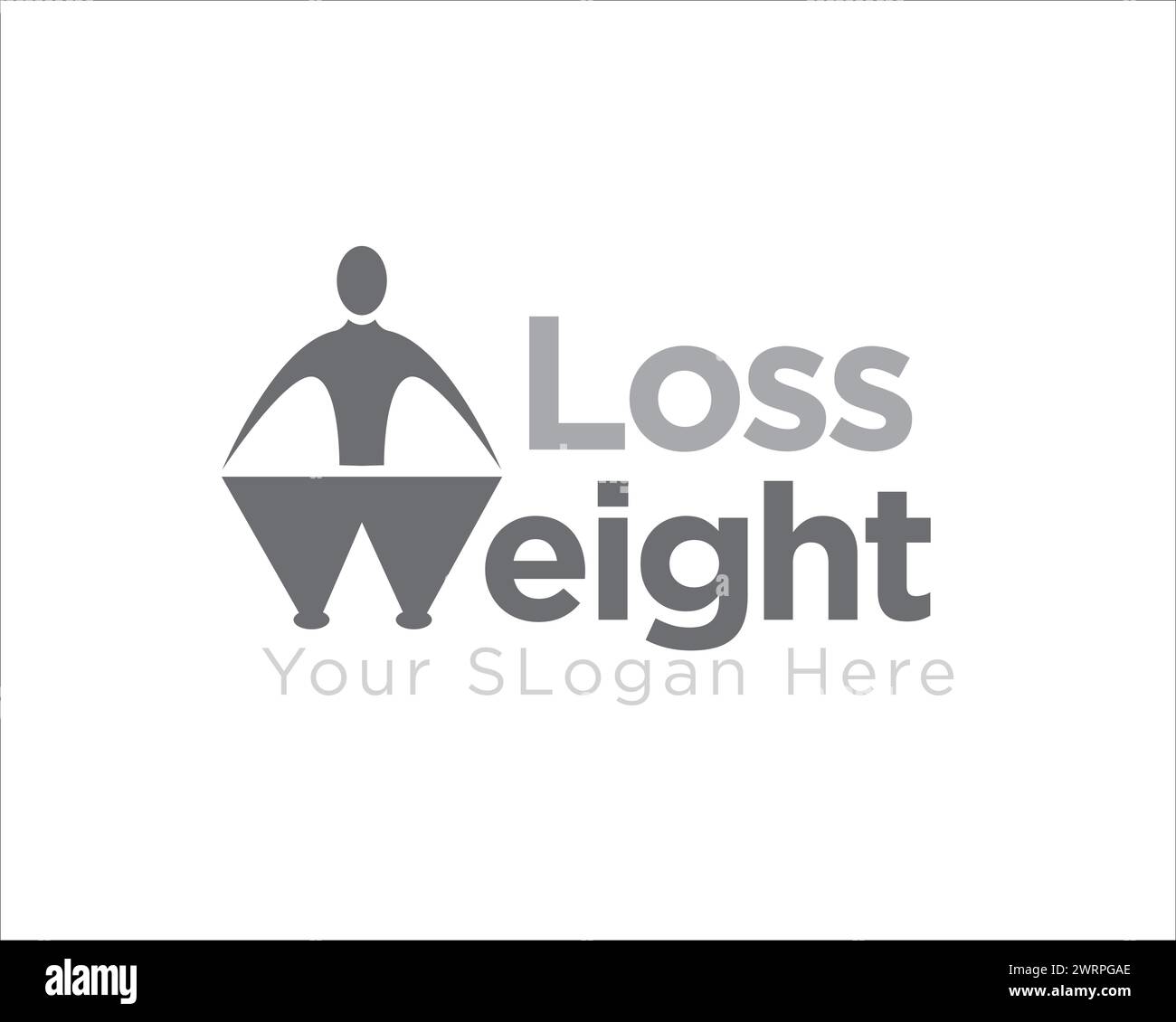 weight loss logo designs for health and clinic logo Stock Vector Image ...