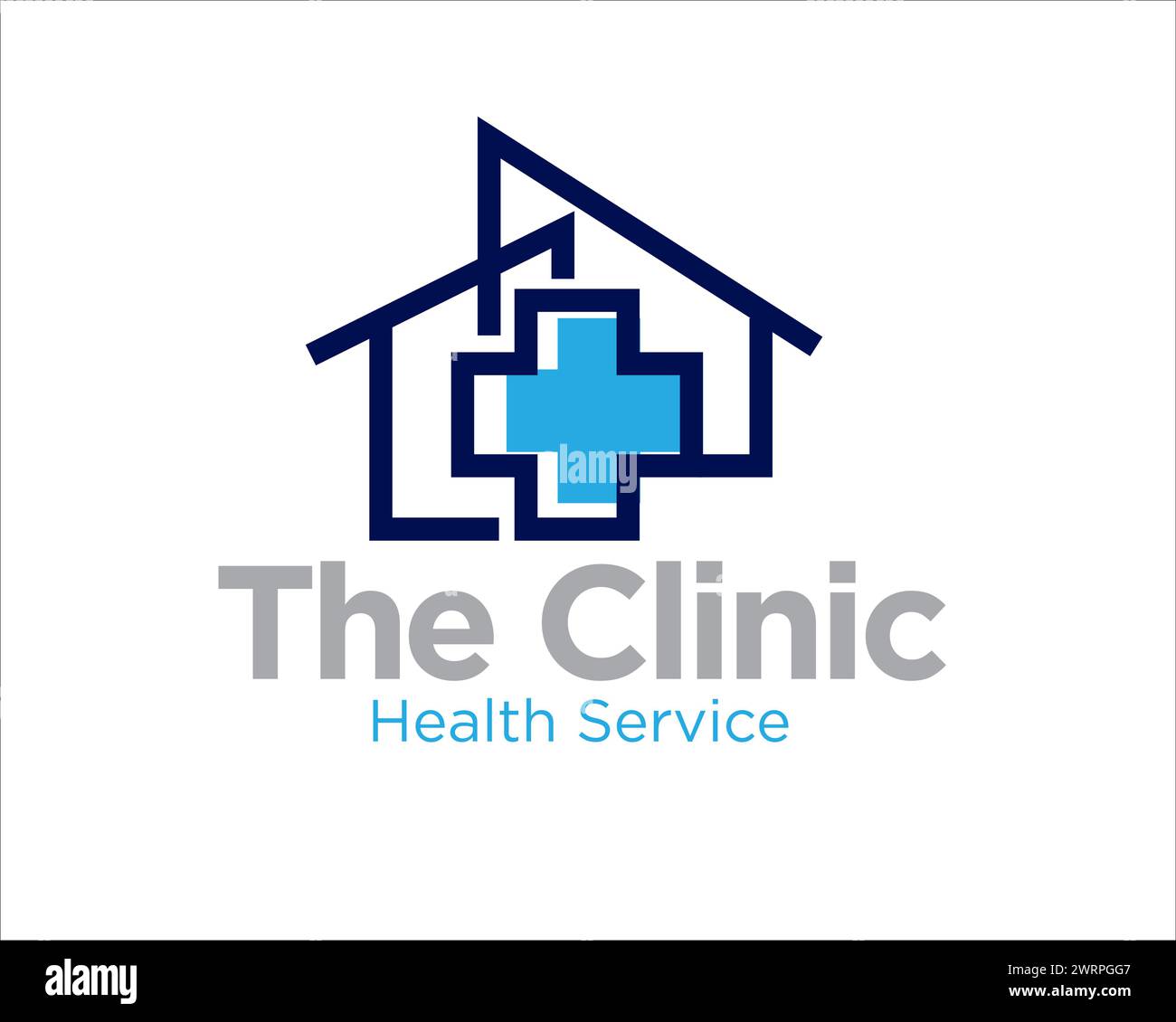 health clinic logo designs for medical service and home clinic Stock ...