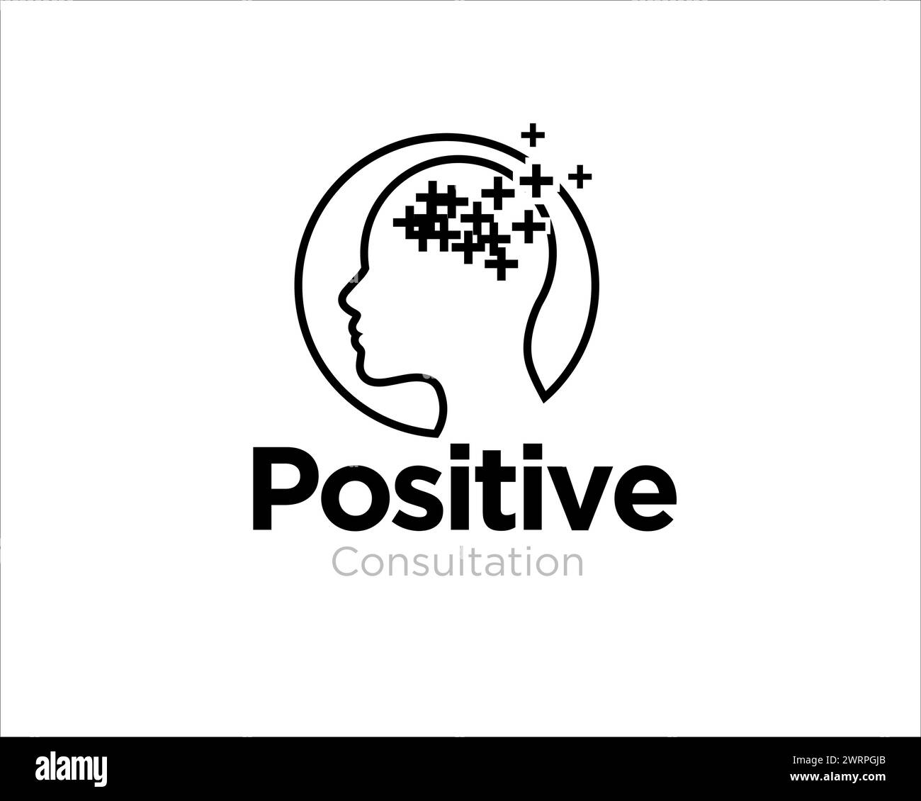 positive mental health logo designs for medical service Stock Vector ...