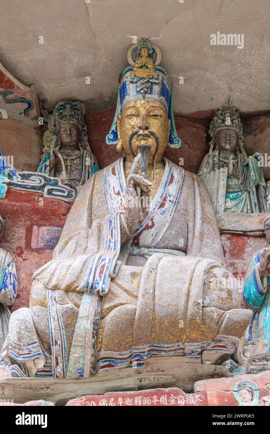 JANUARY 25, 2021, DAZU, CHINA: Ancient Rock-Caved Sculptures at Dazu ...