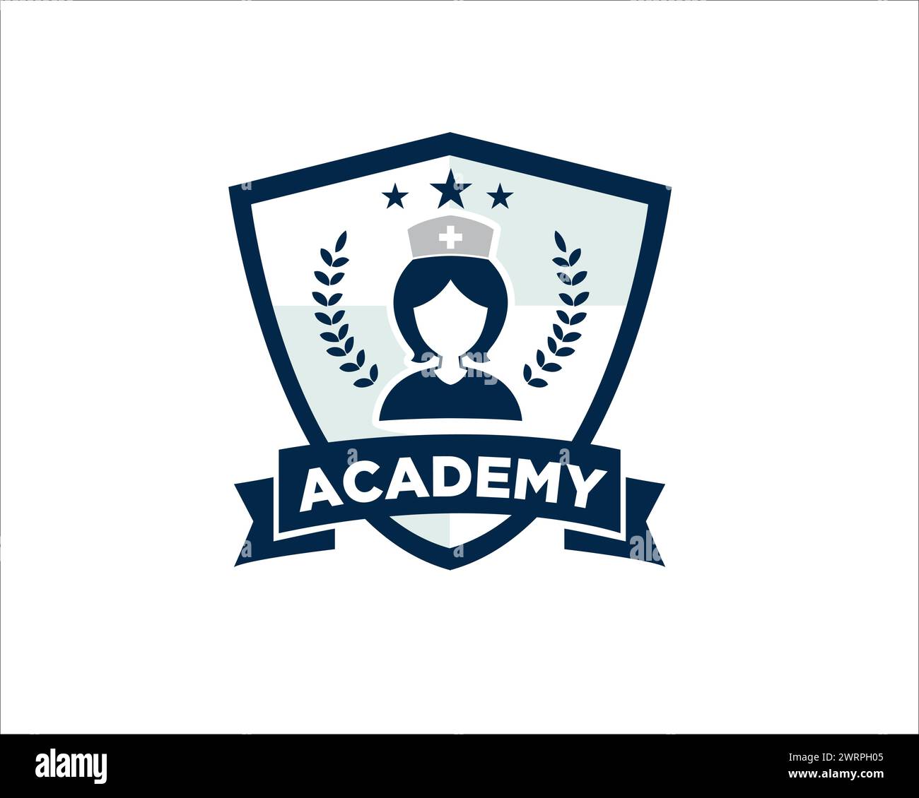 nurse academy logo designs for medical school logo and education Stock ...