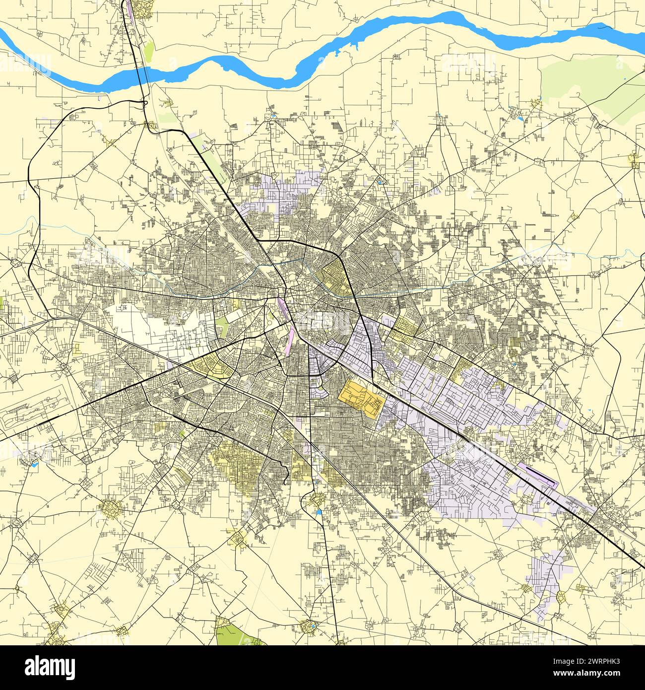 Ludhiana map hi-res stock photography and images - Alamy