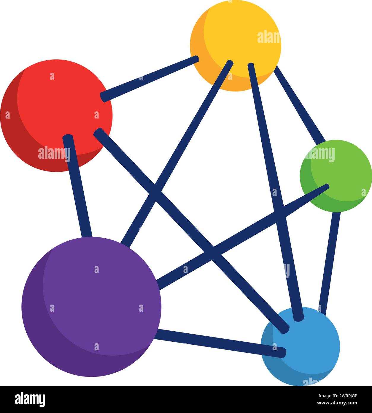 Decentralized network emblem hi-res stock photography and images - Alamy