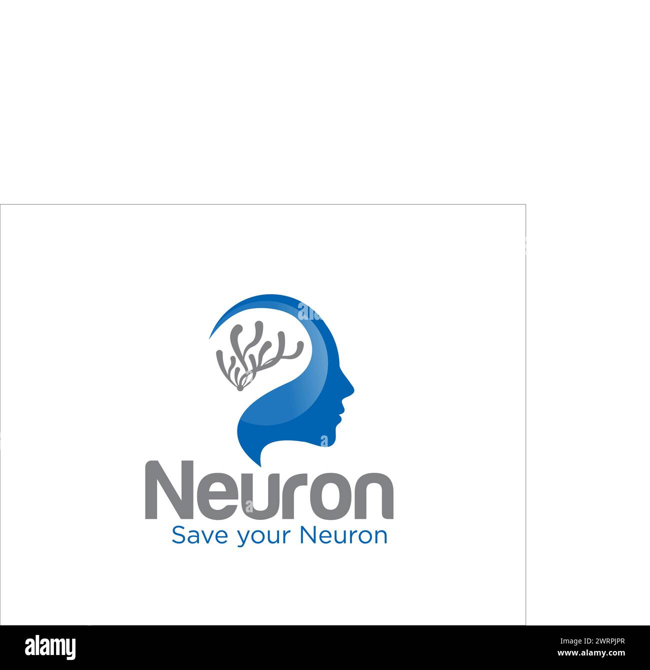 neuron health care logo designs with head figure Stock Vector Image ...
