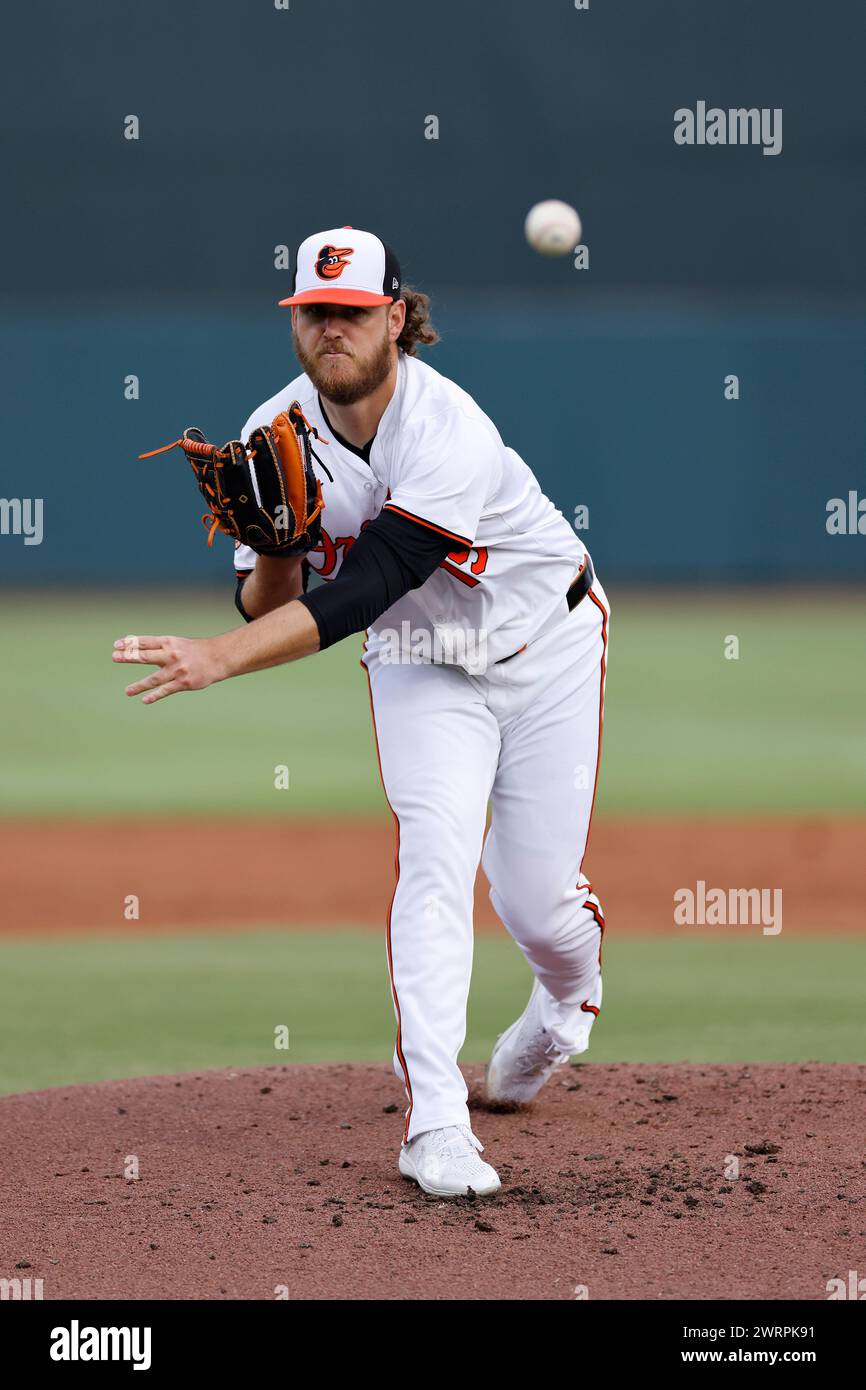 SARASOTA, FL - MARCH 13: Baltimore Orioles starting pitcher Cole Irvin ...