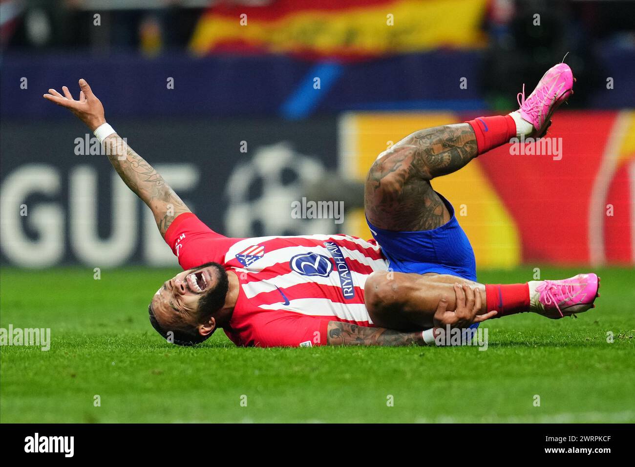 Madrid, Spain. 14th Mar, 2024. Memphis Depay of Atletico de Madrid ...