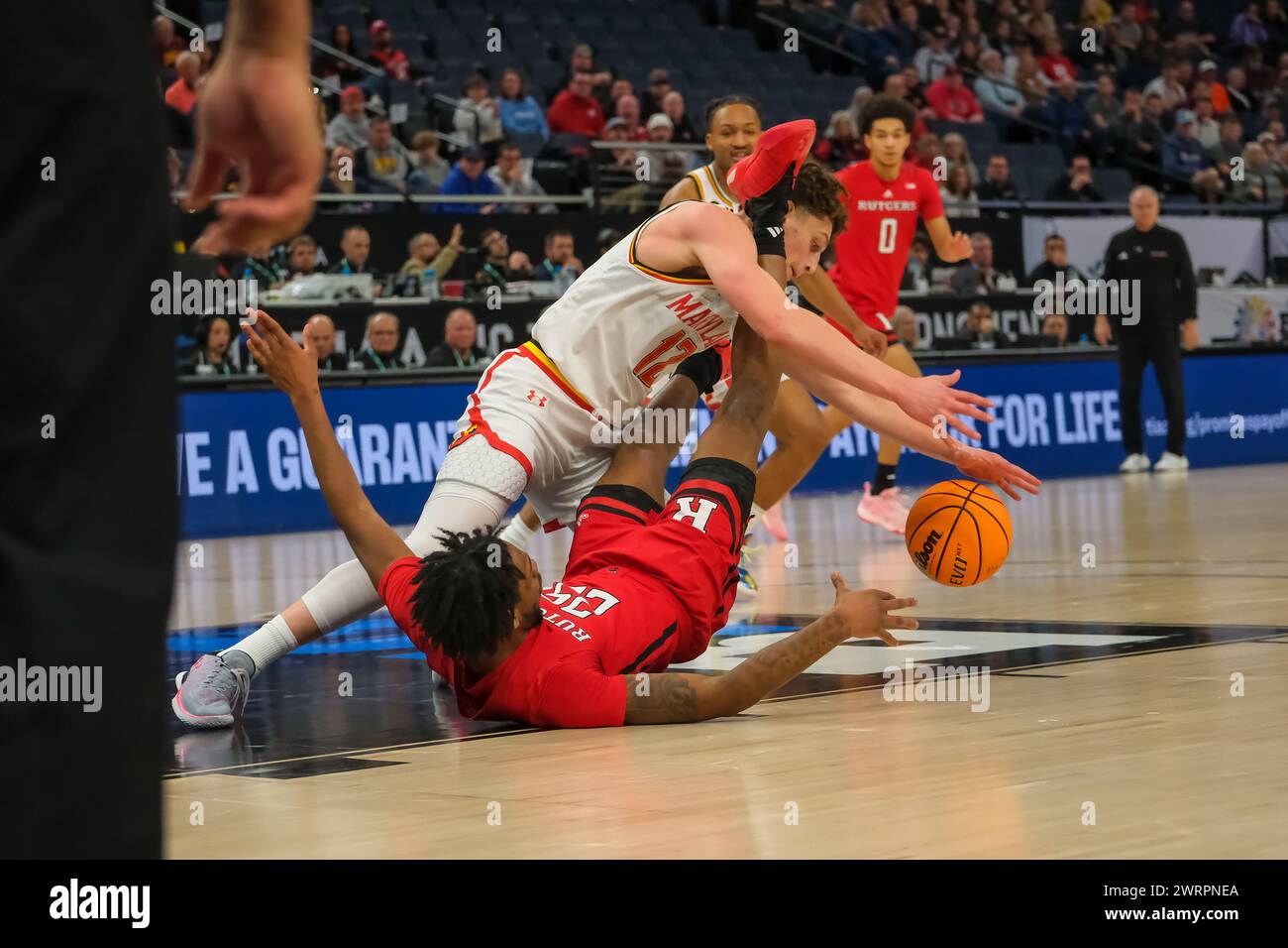 Minneapolis, Minnesota, USA. 13th Mar, 2024. Maryland Terrapins forward ...