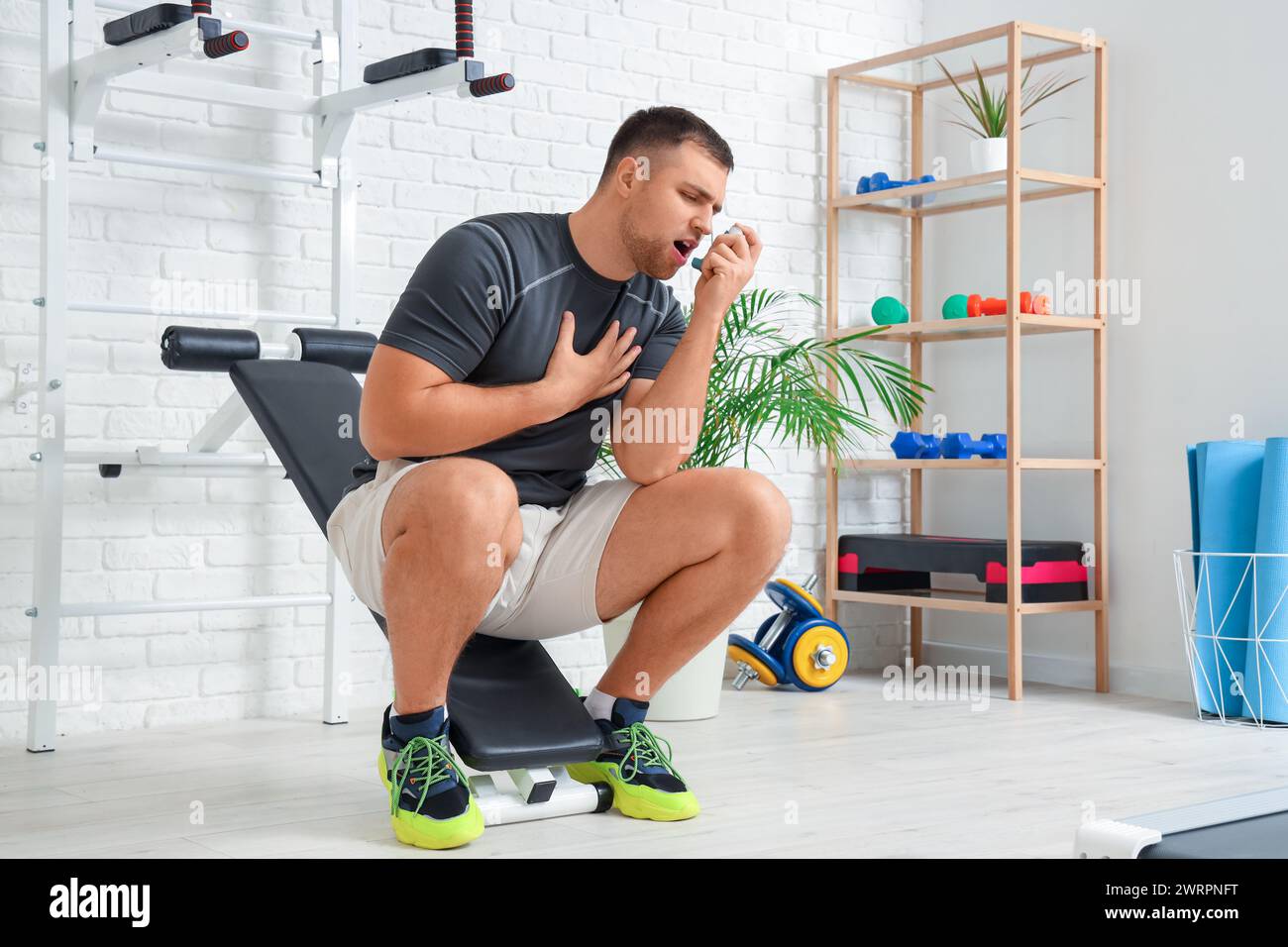 Inhaler sport hi-res stock photography and images - Alamy