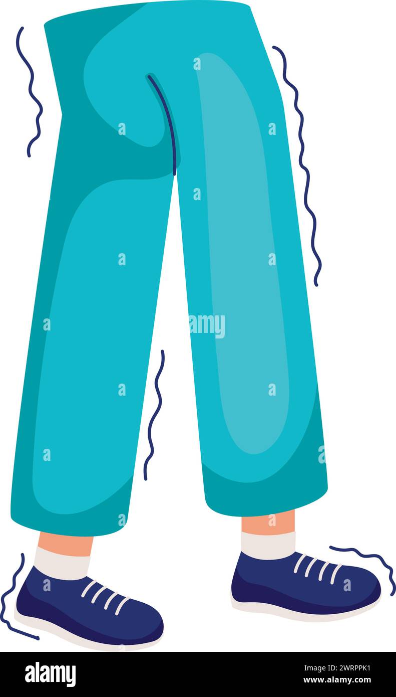 Shaking foot Stock Vector Images - Alamy