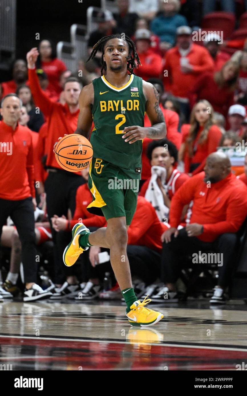 Baylor guard Jayden Nunn (2) brings the ball up court against Texas ...