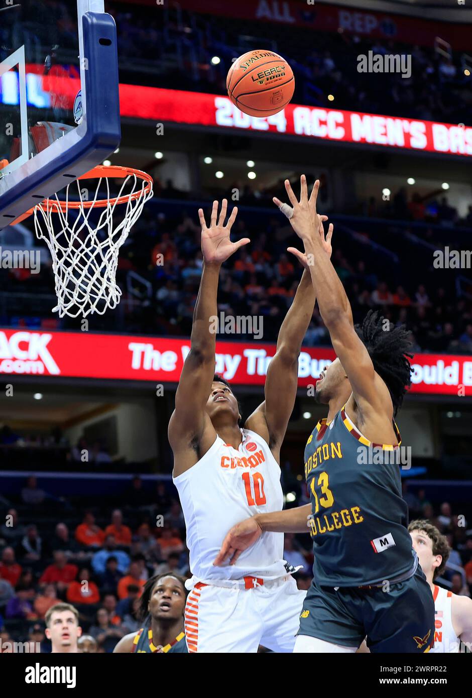 March 13, 2024: Boston College Eagles Guard (13) Donald Hand, Jr. takes ...