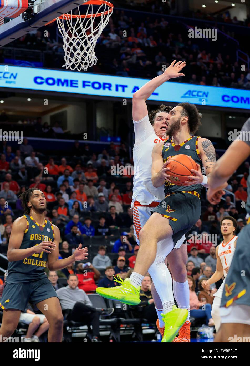 March 13, 2024: Boston College Eagles Guard (3) Jaeden Zackery goes to ...