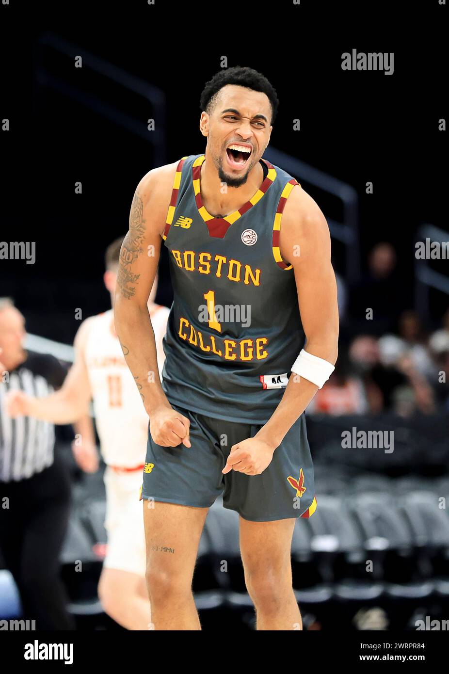 March 13, 2024: Boston College Eagles Guard (1) Claudell Harris, Jr ...