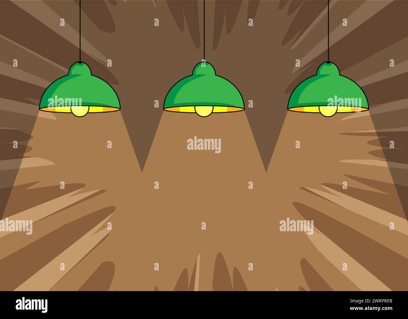 Cartoon pendant electric lamp, comic book Lighting Equipment. Retro ...