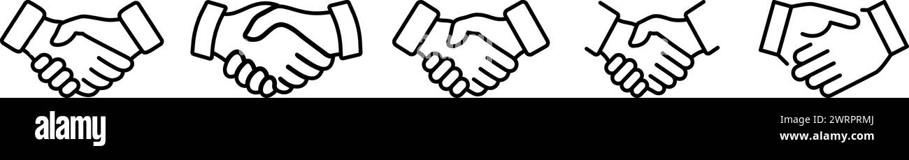 Partnership icons Stock Vector Images - Alamy