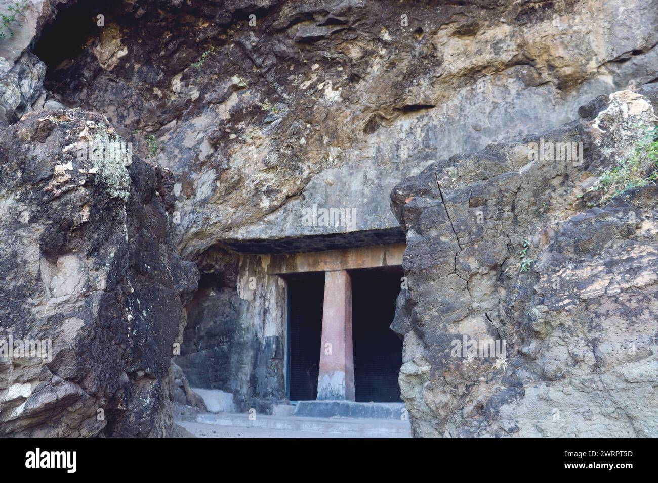 Exterior of Ajanta & Ellora caves located in Aurangabad district of ...